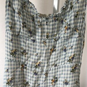 Reformation | Dresses | Reformation Embry Alfresco Gimham Floral Print ...